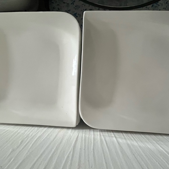 Dining | Elegant White Square Dinner Plates Set Of 24 Plates | Poshmark